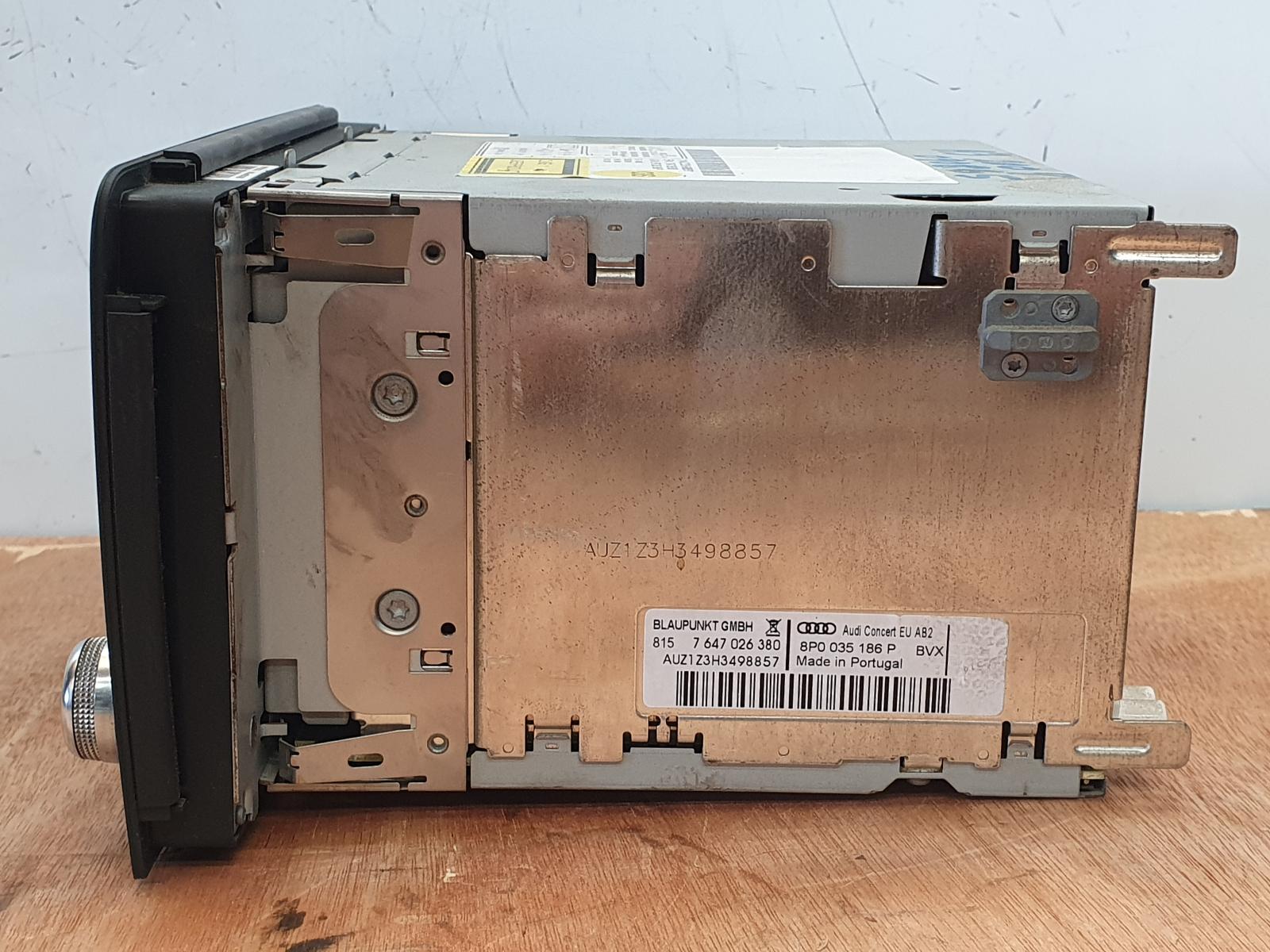 AUDI A3 STEREO HEAD UNIT, SINGLE DISC CD PLAYER, CONCERT, 8P, 07/08-04 ...